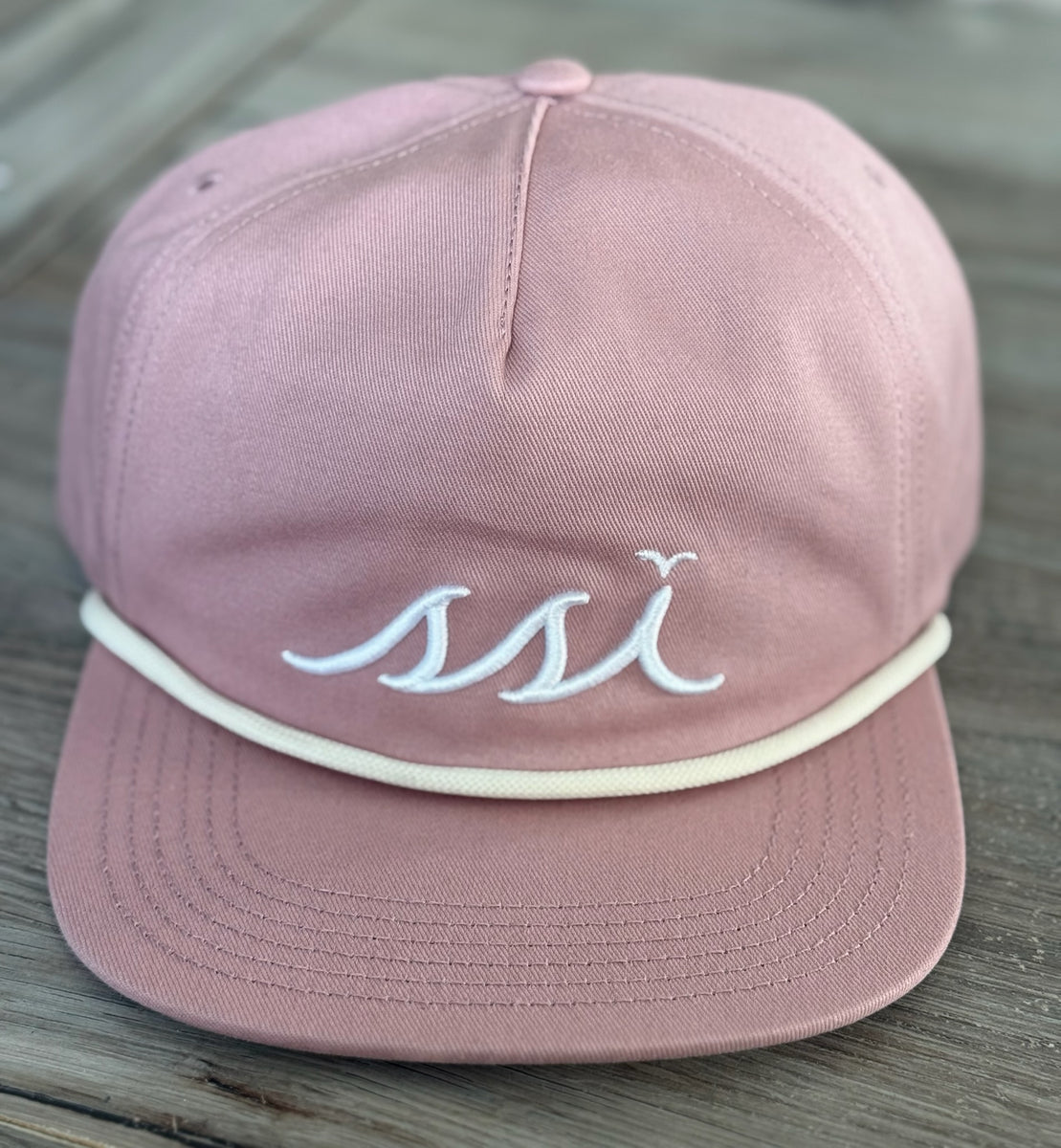 Wilson Rose Hat - White Raised Logo - Cream Rope Legacy Locale Hat ...