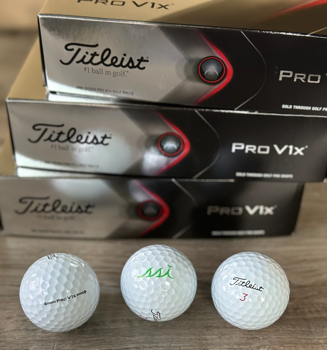 3 Titleist Pro V1x Logo Golf Balls (1 Sleeve of 3 Golf Balls) – SSI ...