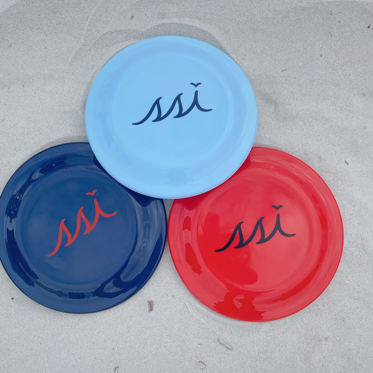 Navy Frisbee Disk with red logo – SSI Lifestyle
